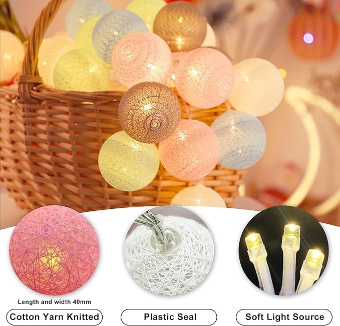 Cotton Ball Fairy LED Light || 1009